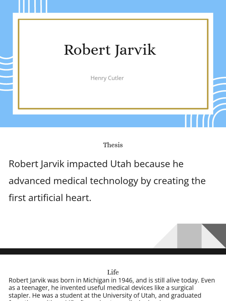 Robert Jarvik | PDF | Medical Specialties | Heart