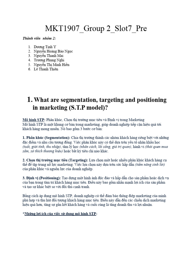 Preparation Slot 7 | PDF