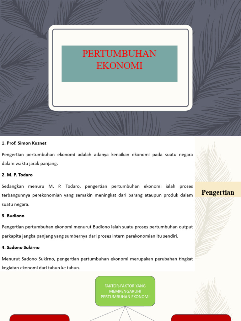 Pertumbuhan Ekonomi | PDF