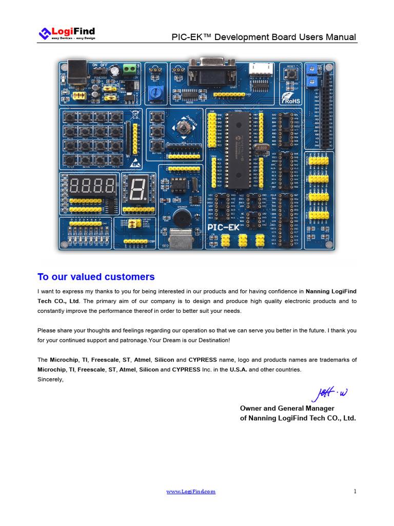 PIC Development Board Users Manual | Download Free PDF | Analog To Digital Converter ...