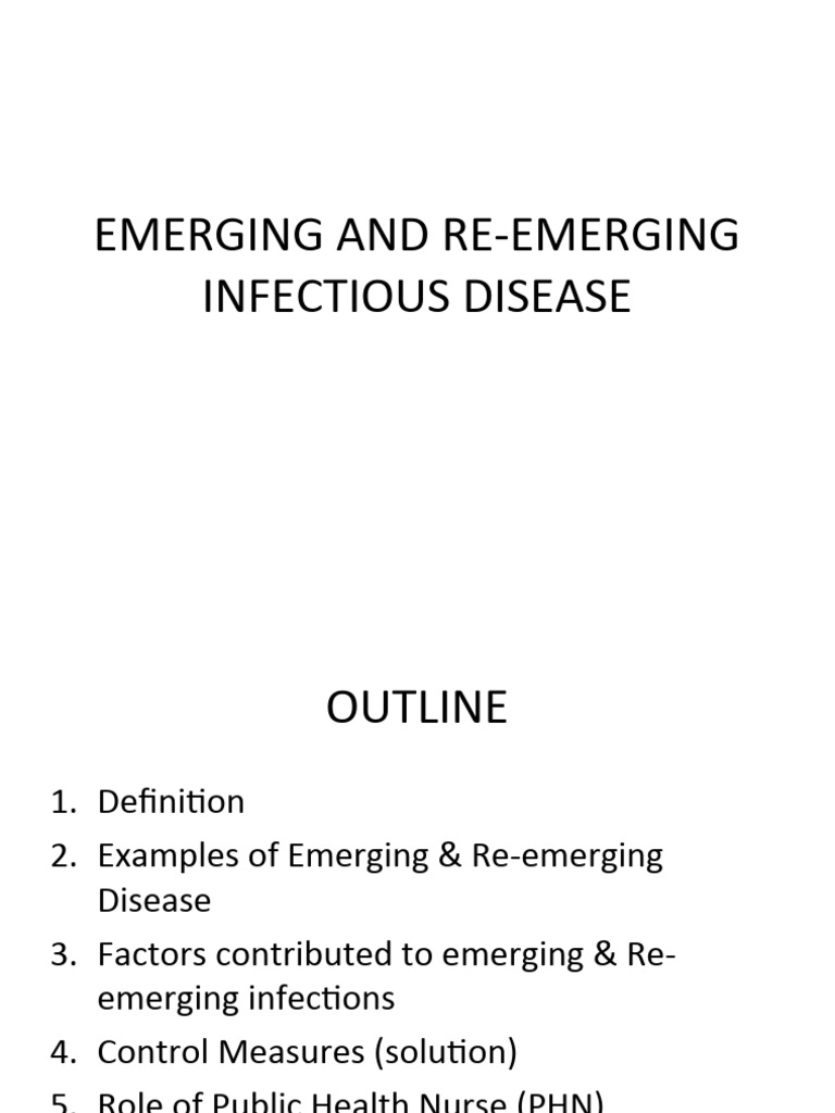 4.4 Emerging and Re-Emerging Infectious Disease | PDF | Infection ...