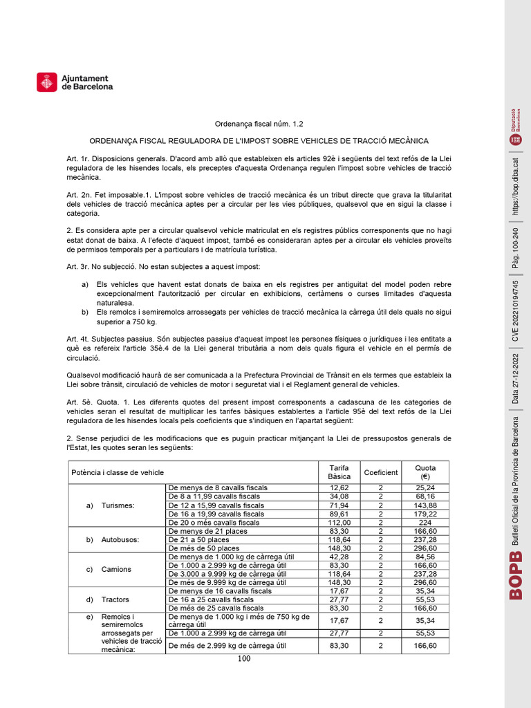 1.2 Ordenanza Ivtm Es - 0 | PDF