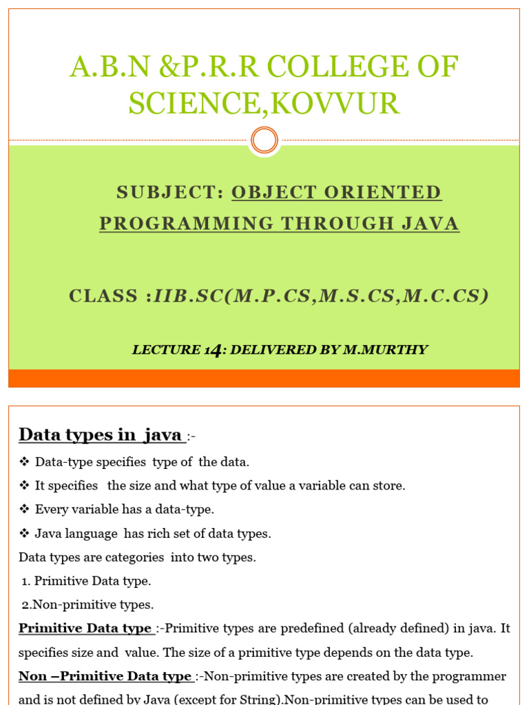 6 Datatype Pdf Data Type Integer Computer Science