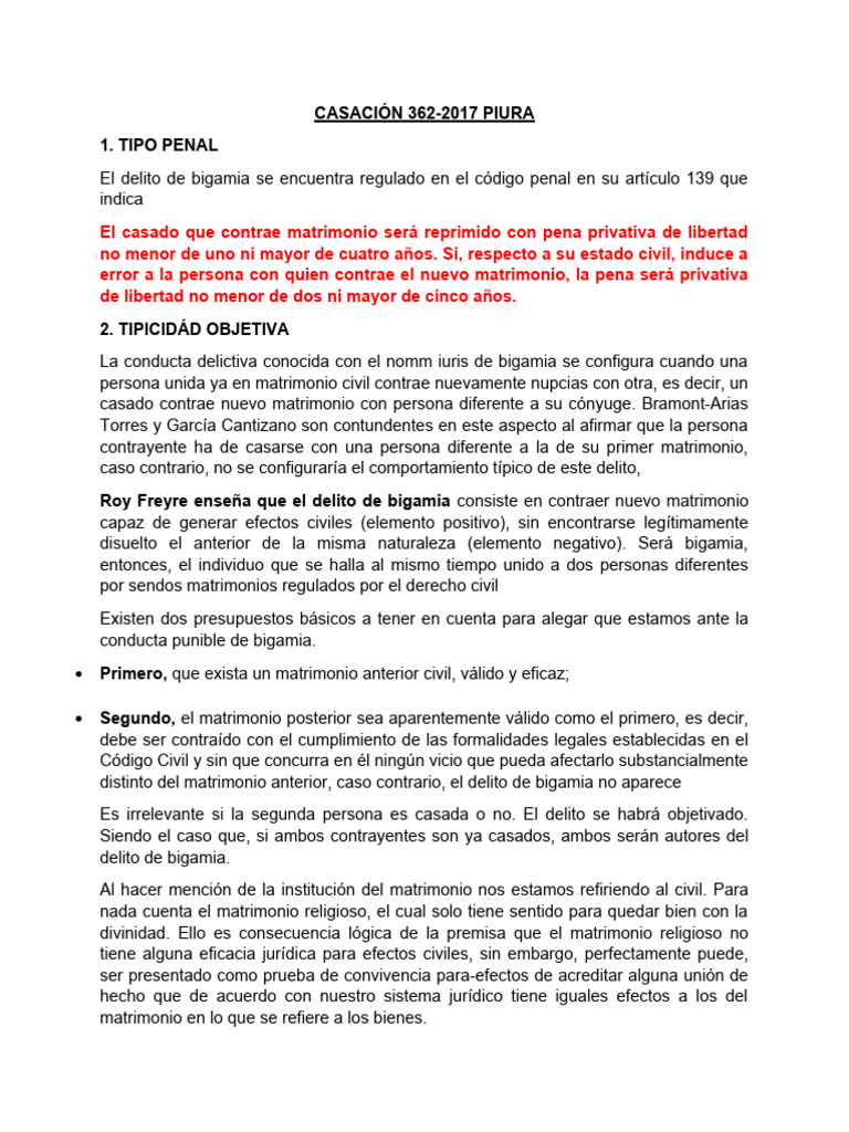 BIGAMIA | PDF | Intención (Derecho Penal) | Matrimonio