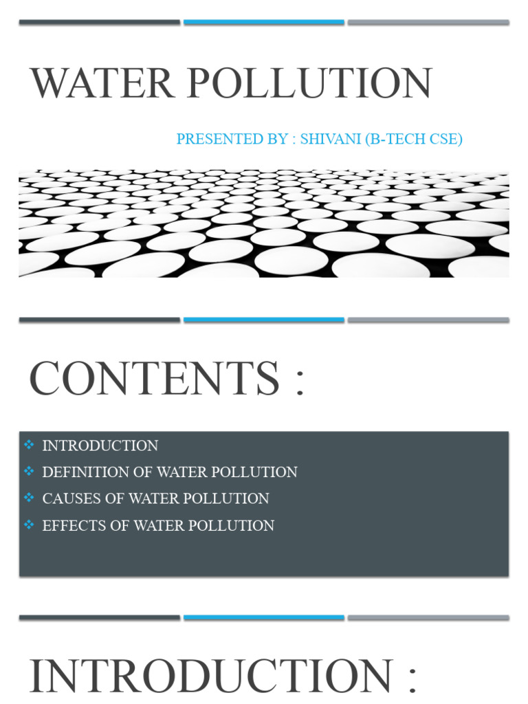 water pollution | PDF