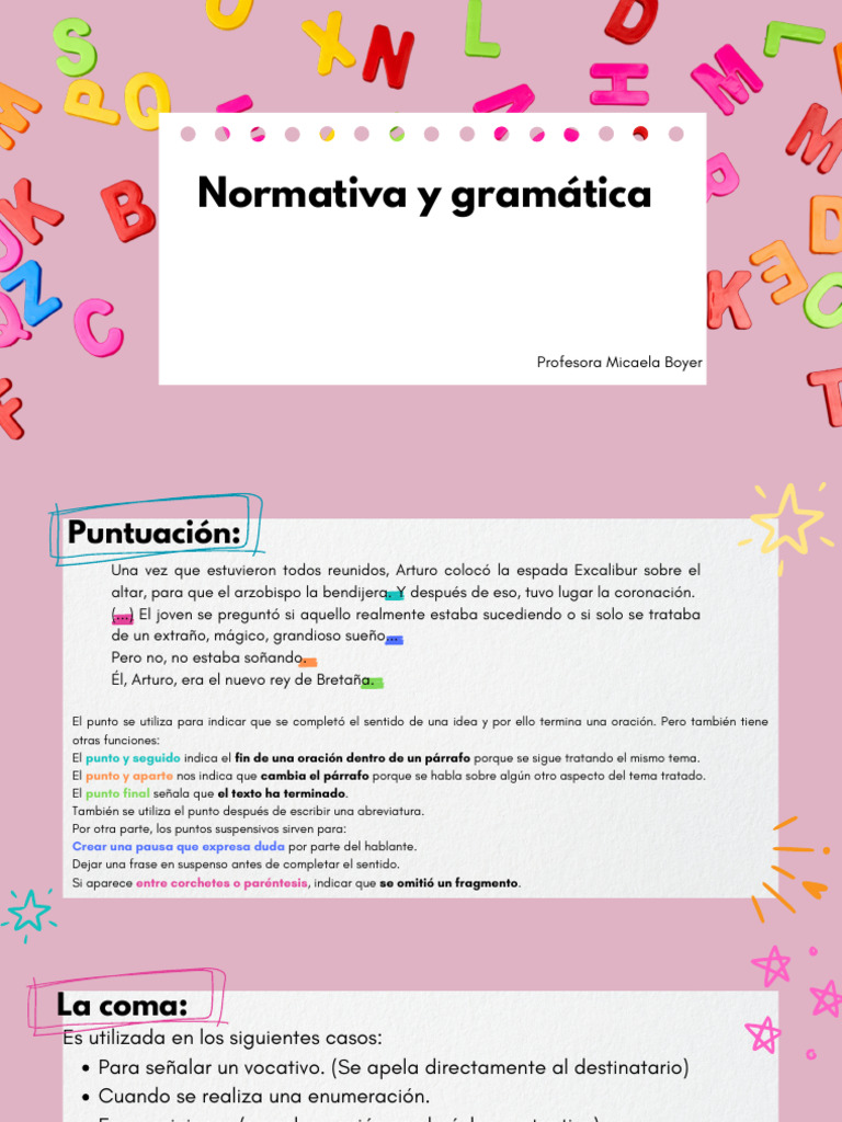 Normativa de Puntuación y Gramática | PDF | Adverbio | Lingüística