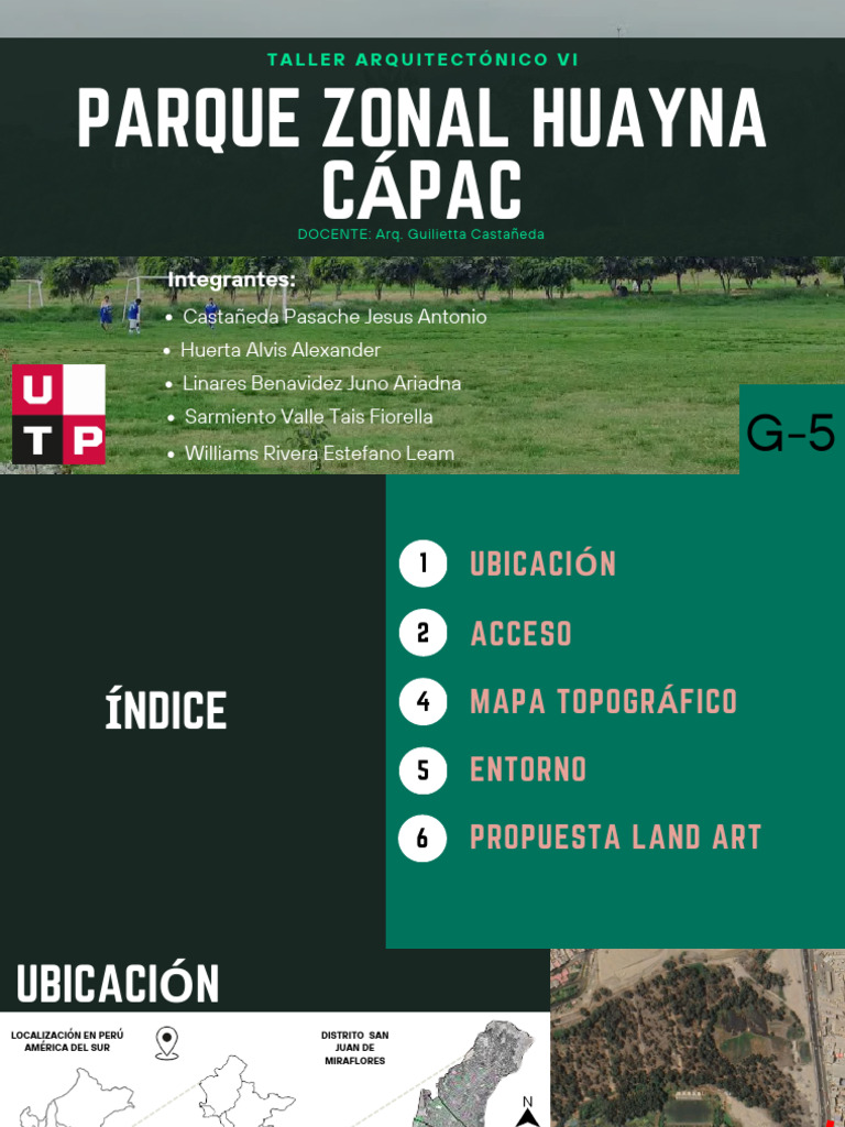 Parque Zonal Huayna Cápac: Ubicación y Acceso | PDF