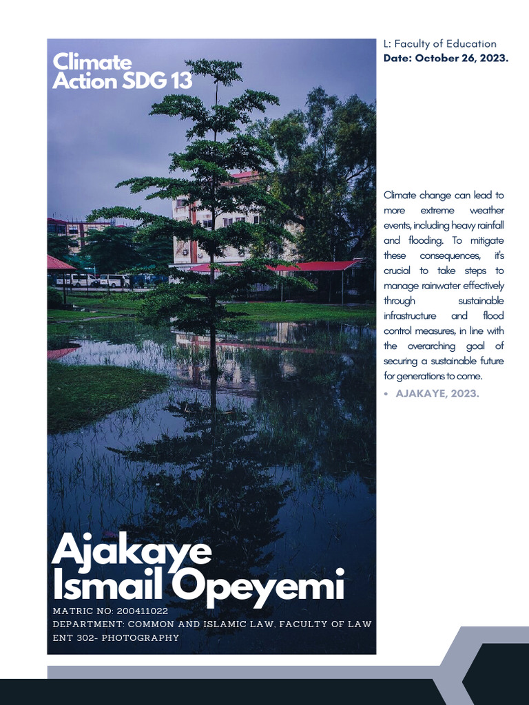 Climate change Photography assignment | PDF | Flood | Climate Change Mitigation