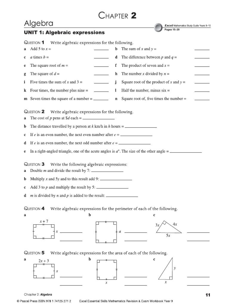 Algebra Essentials Revision | PDF