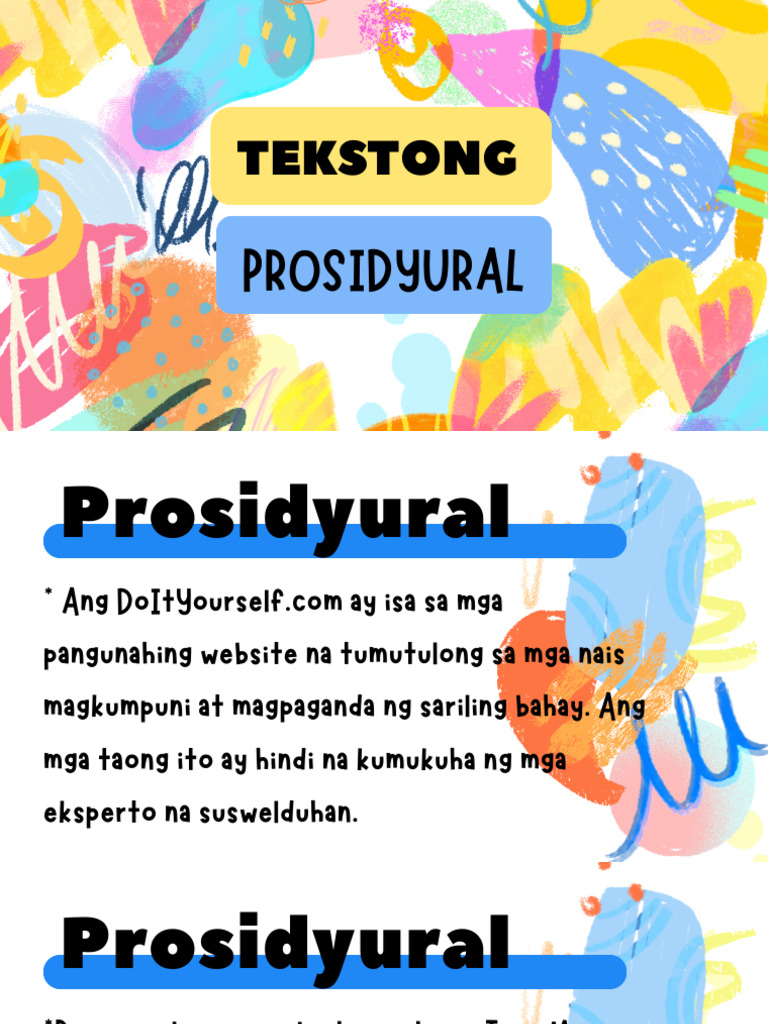 Prosidyural, Argumentatibo | PDF