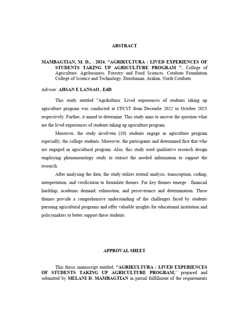 Melani-preliminary | PDF | Science