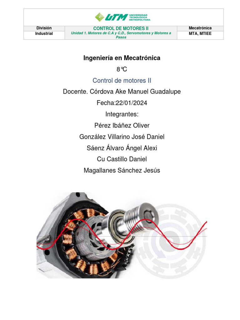 Investigación 2. - Motores Síncrono | PDF | Motor eléctrico | Corriente eléctrica