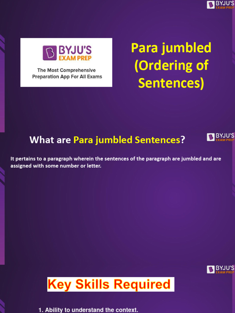 19 Parajumbled Sentences1694255830223 | PDF | Hatha Yoga | Amazon Rainforest