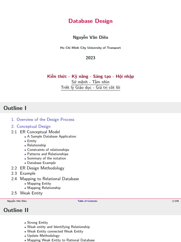 DatabaseDesign 2023 | PDF | Data Model | Data Management