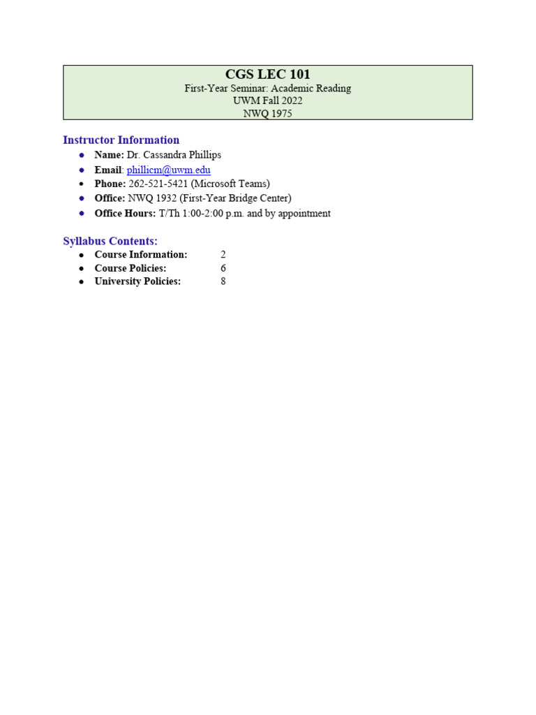 LEC 101 Phillips | PDF | Learning | Reading Comprehension LEC 101 Phillips | PDF | Learning | Reading Comprehension