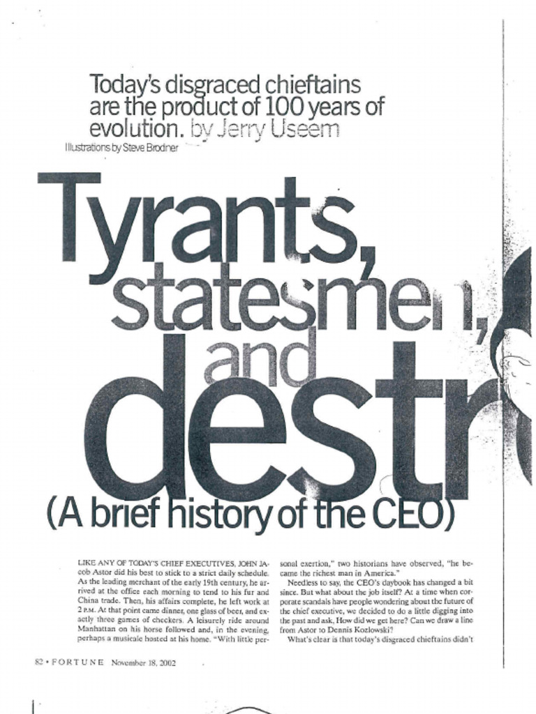 Tipos de CEO's | PDF