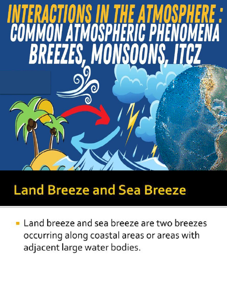 Common Atmospheric Phenomena Sea and Land breezes^J Monsoons and ITCZ ...