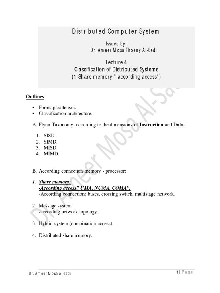 Lecture4 (Share Memory-"According Access") | PDF | Cache (Computing) | Central Processing Unit