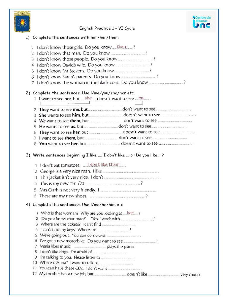 English Practice 1 | PDF