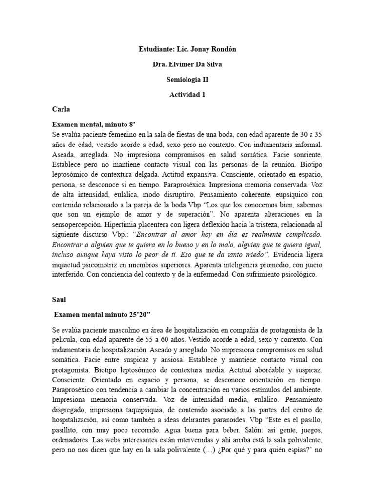 Actividad 1 Semio II | PDF | Engaño | Pensamiento
