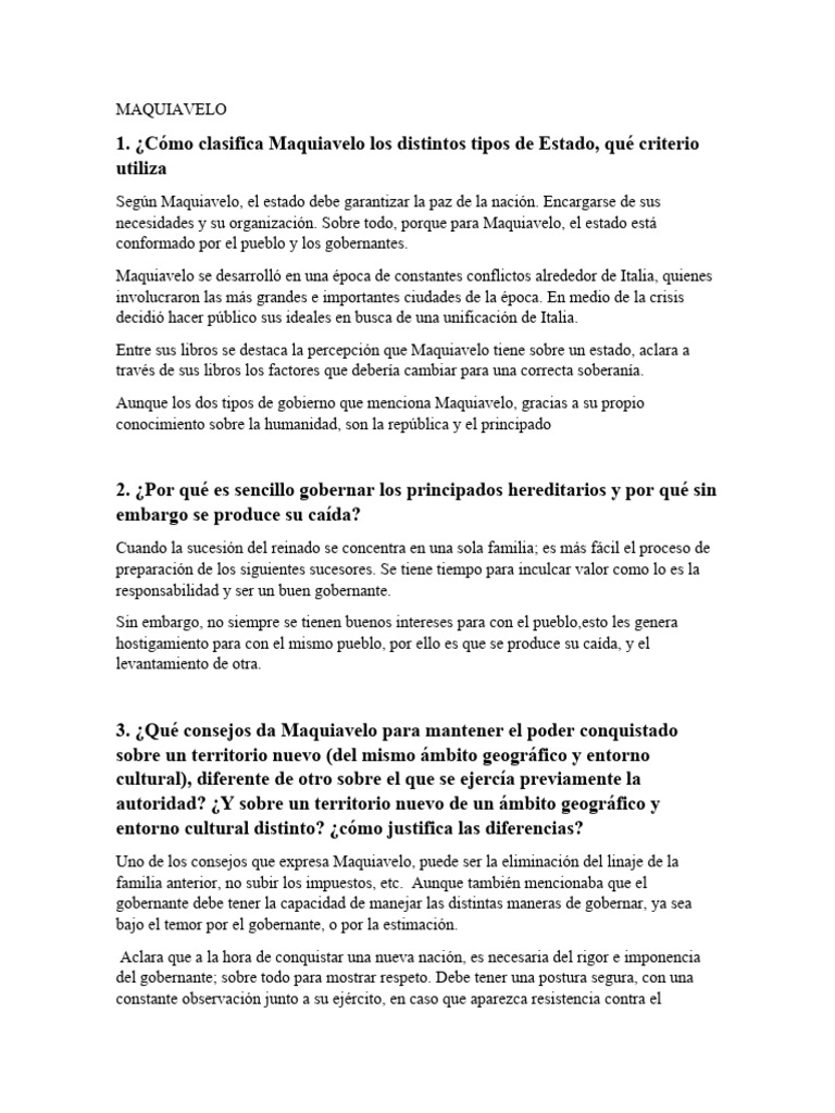 Maquiavélo 111111111 | PDF | El príncipe | Nicolás Maquiavelo