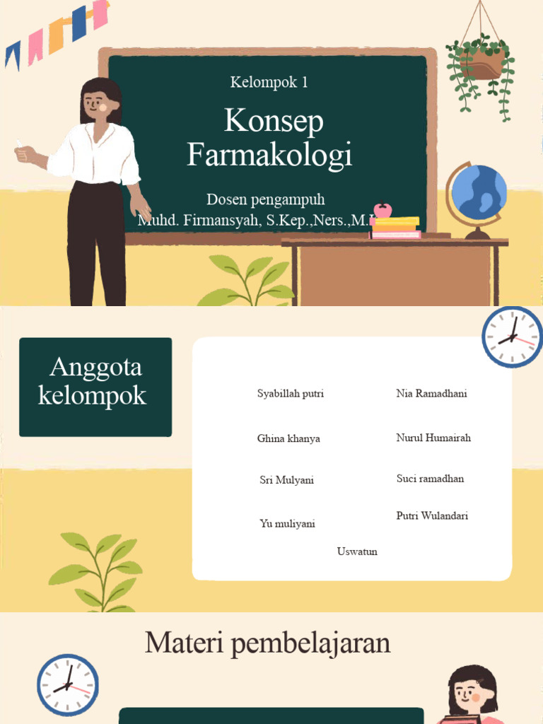 Farmakologi Kel. 1 | PDF | Pengembangan Diri | Kesehatan Holistik