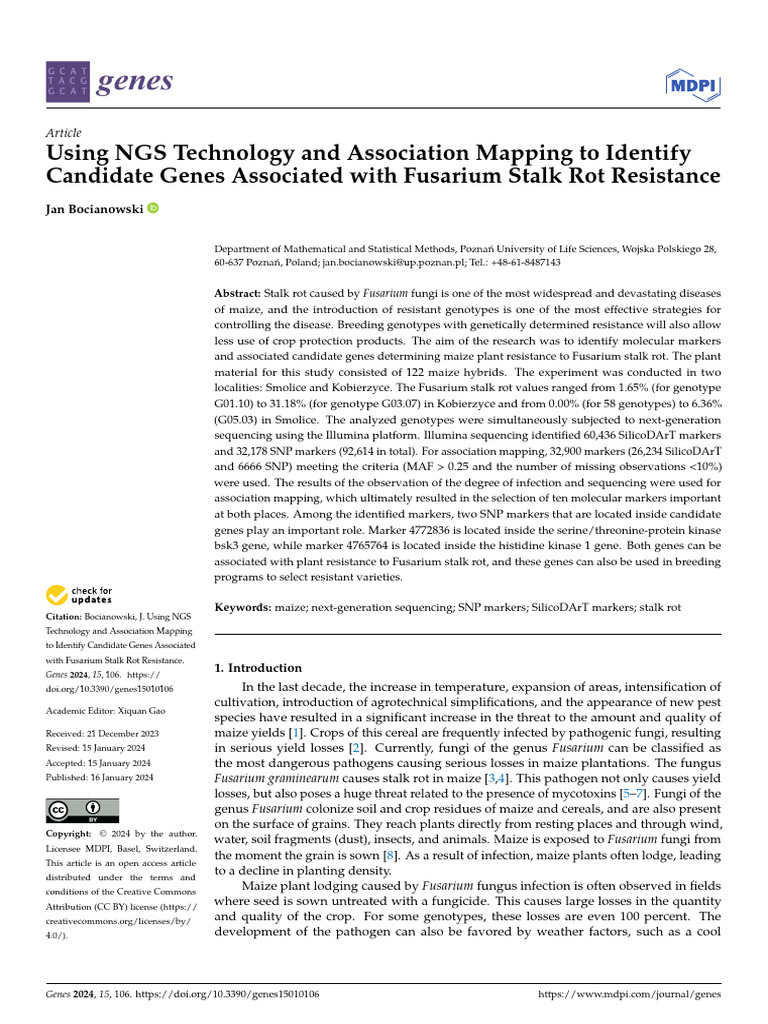 Using NGS Technology and Association Mapping To Id | PDF | Dna ...