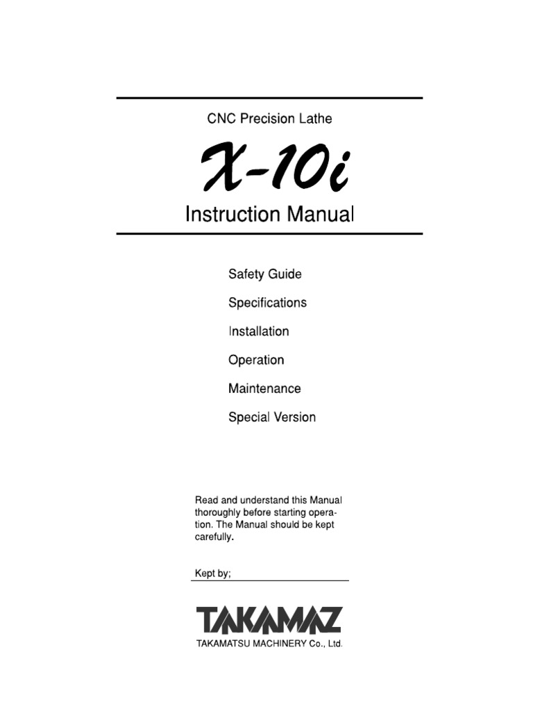 Takamaz X10i-01 | PDF | Safety