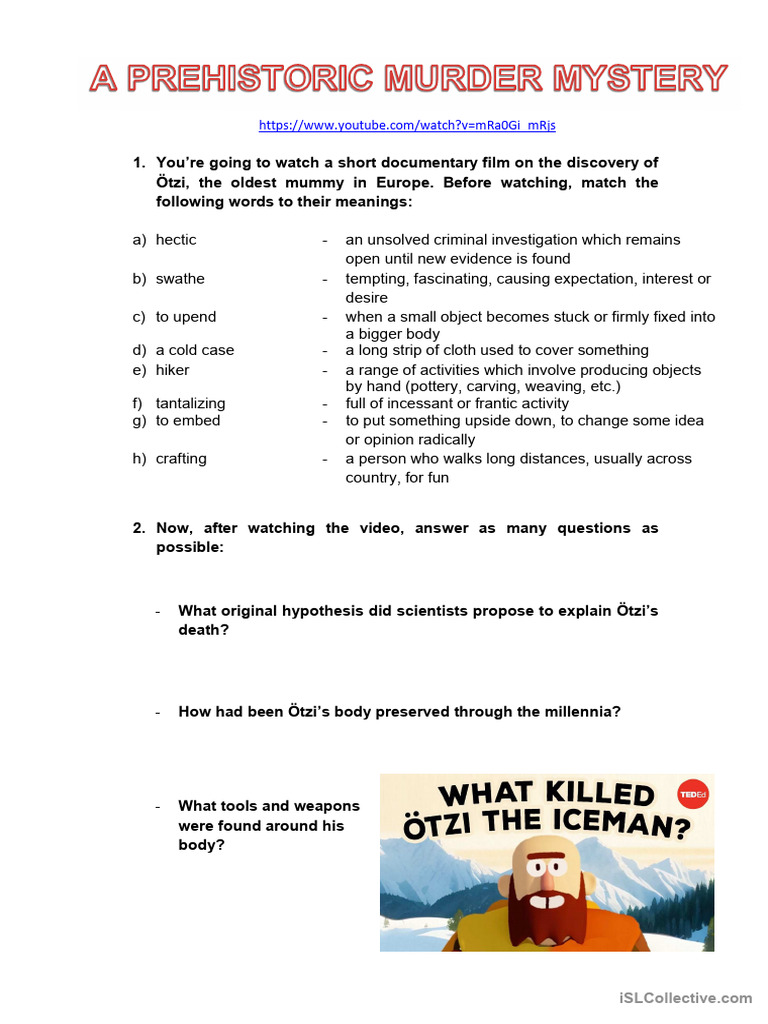 A prehistoric murder mystery | PDF