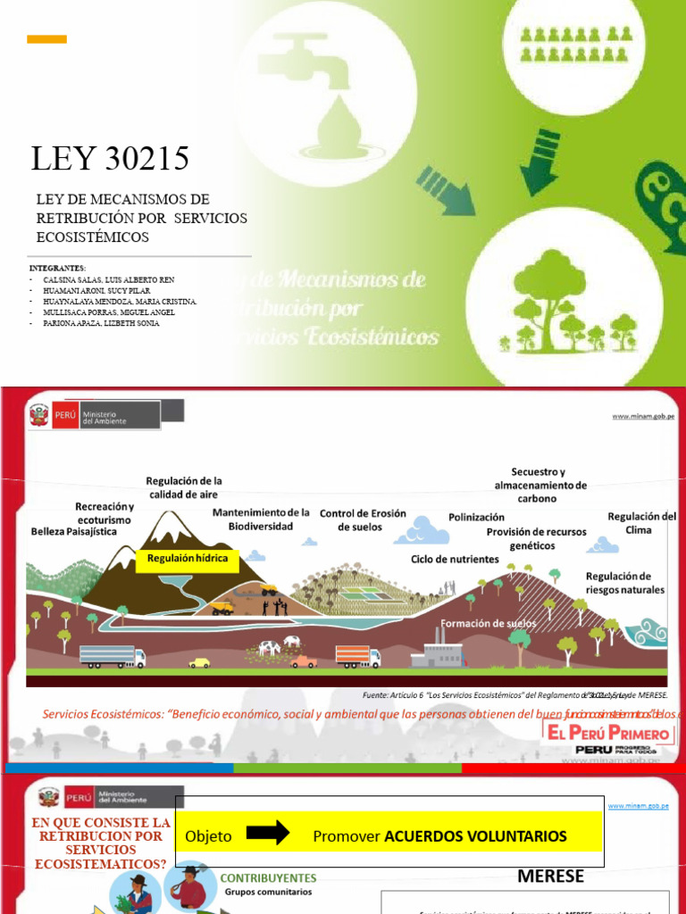 Ley 30215 | PDF | Sustentabilidad | Riego