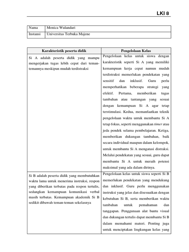 T3 - Ppabk - Koneksi Antar Materi - Monica Wulandari | PDF