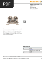 Weidmüller WDU 10 SL/EN Data Sheet | PDF | Electrical Connector ...