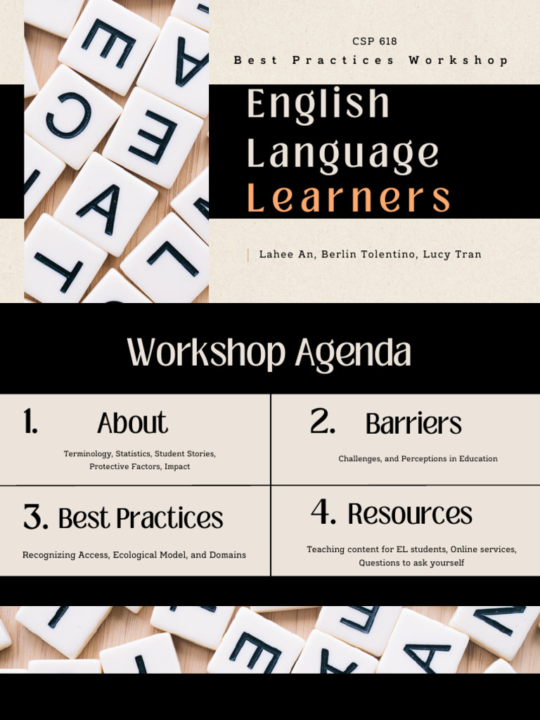 Best Practices Ell Presentation | PDF | Multilingualism | Curriculum