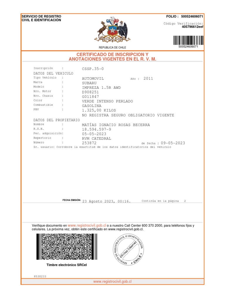 Veh 500524606071 CSSP.35 | PDF | Vehículos terrestres | Tecnología de vehículos