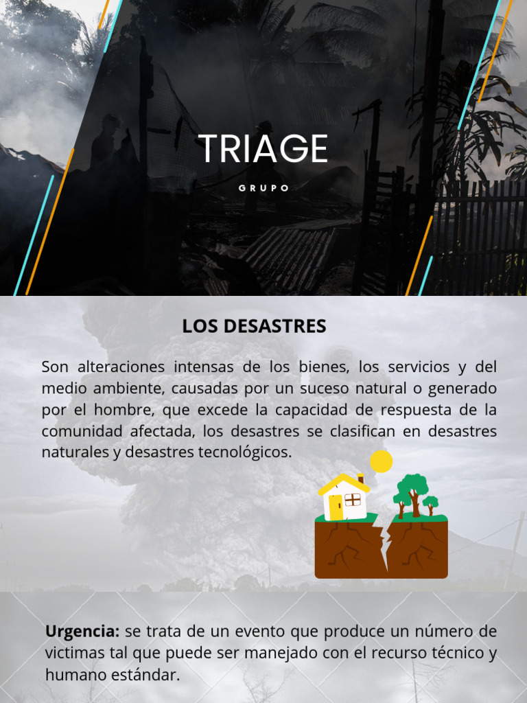 Clasificación de Desastres y Triage | PDF | Desastres naturales ...
