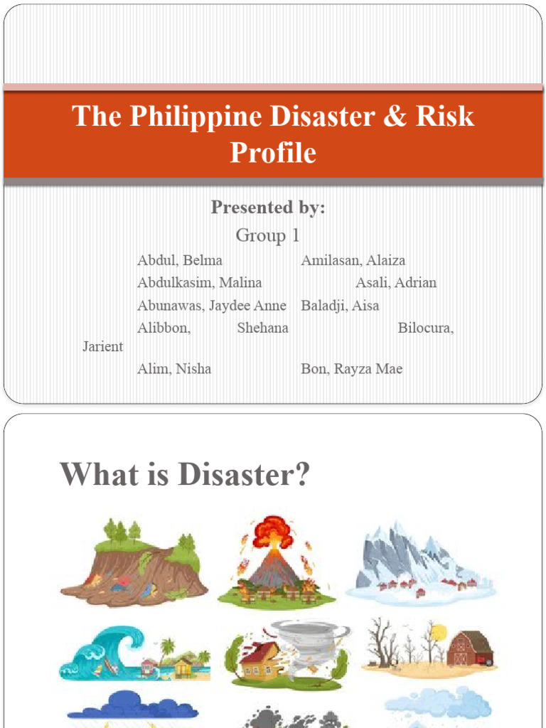 The Philippine Disaster Risk Profile G1 | Download Free PDF | Natural ...