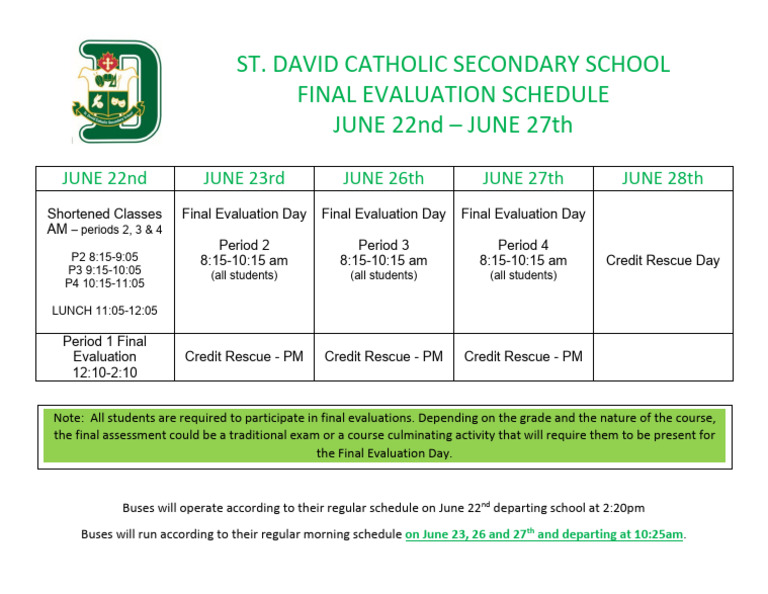 Final Eval June 2023 Schedule | PDF Final Eval June 2023 Schedule | PDF
