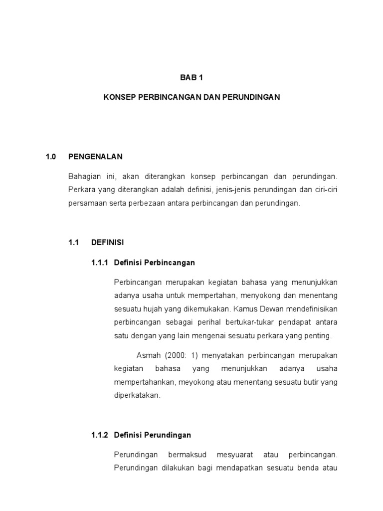 Konsep Perbincangan Dan An | PDF