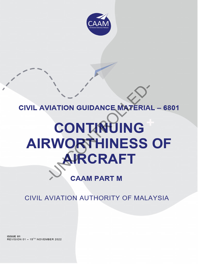 CAAM Guidance on Aircraft Airworthiness | PDF | Aviation