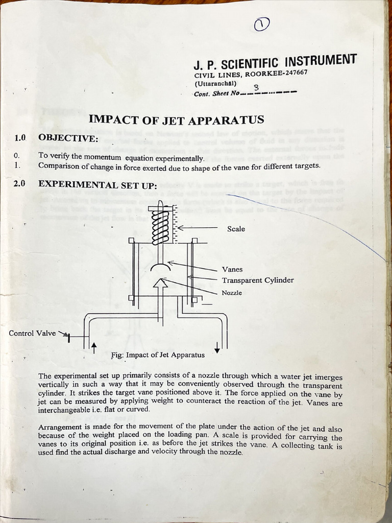 Impact of Jet Apparatus | PDF