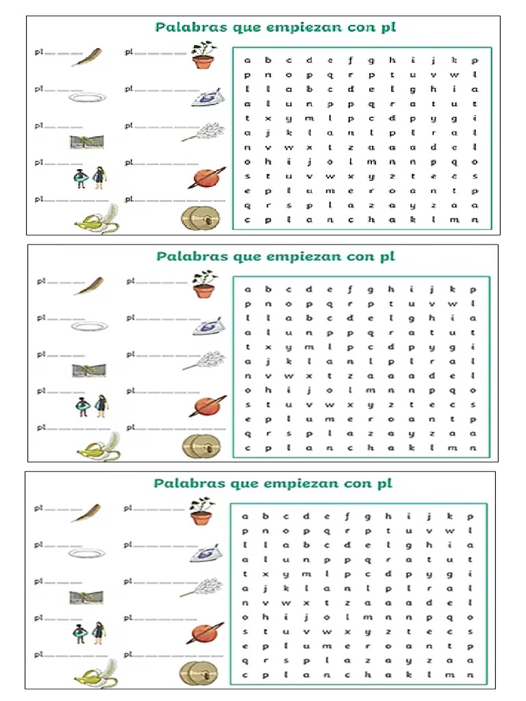 Sopa de Letras PL | PDF