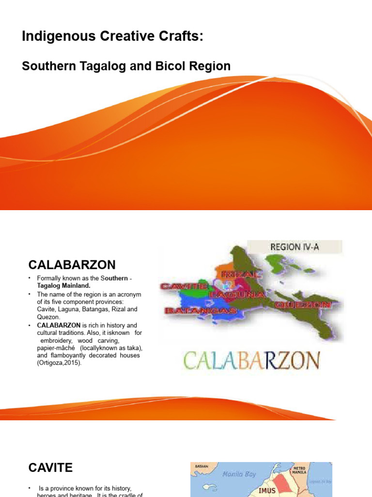 Indigenous Crafts of CALABARZON Region | PDF | Wood Carving | Weaving