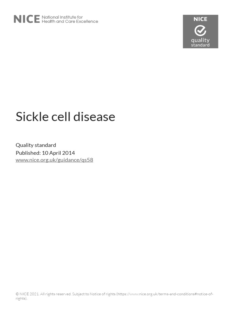 Sickle Cell Disease PDF | PDF | Opioid | Pain Management