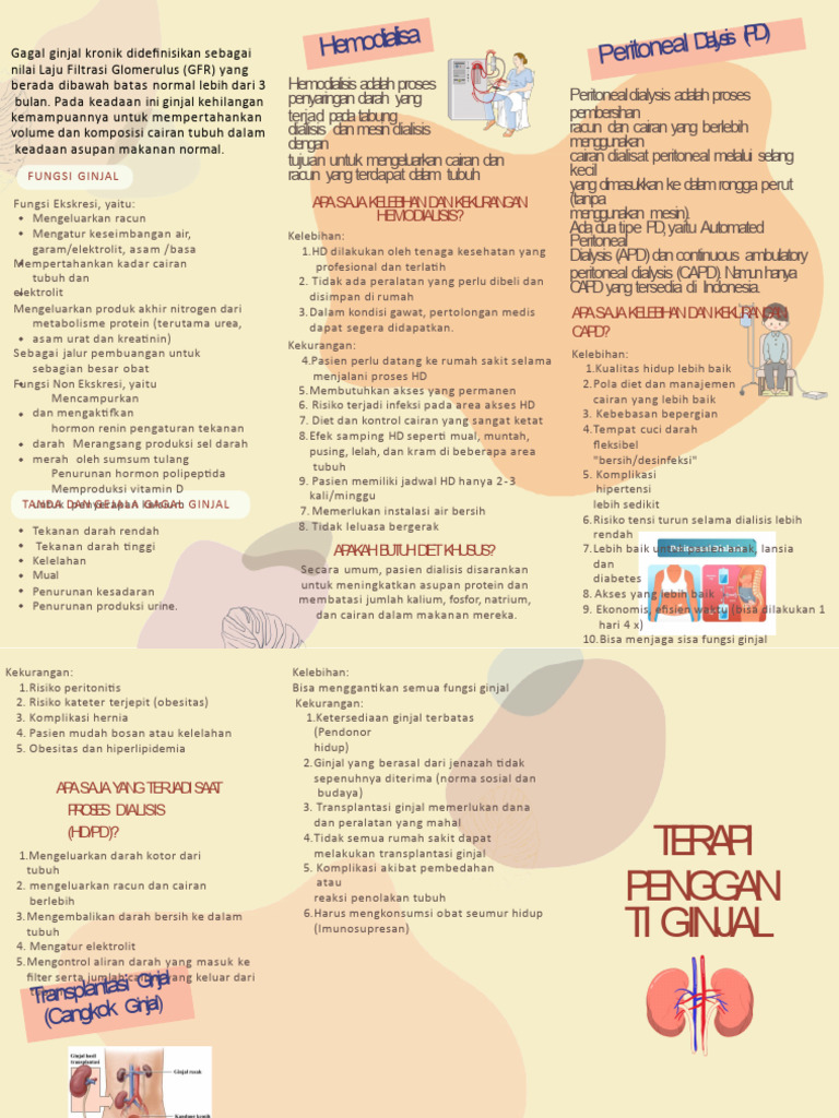 Leaflet Terapi Pengganti Ginjal | PDF