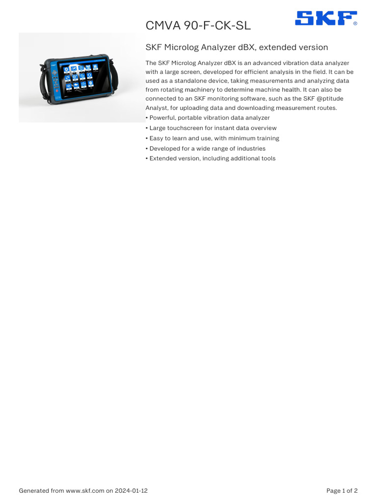 SKF CMVA 90-F-CK-SL Specification | PDF | License | Application Software