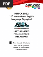Stage 3 Hippo Exam Sample Test | PDF