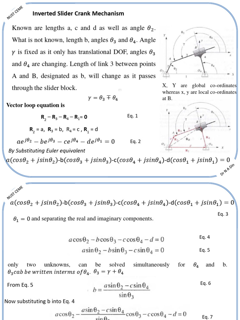 Inverted Slider Crank TransmissionToggle Angles | Download Free PDF ...