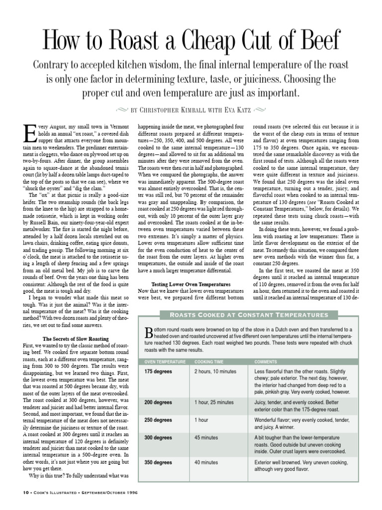 Beef - Roast Cheap Cut | Download Free PDF | Chuck Steak | Meat