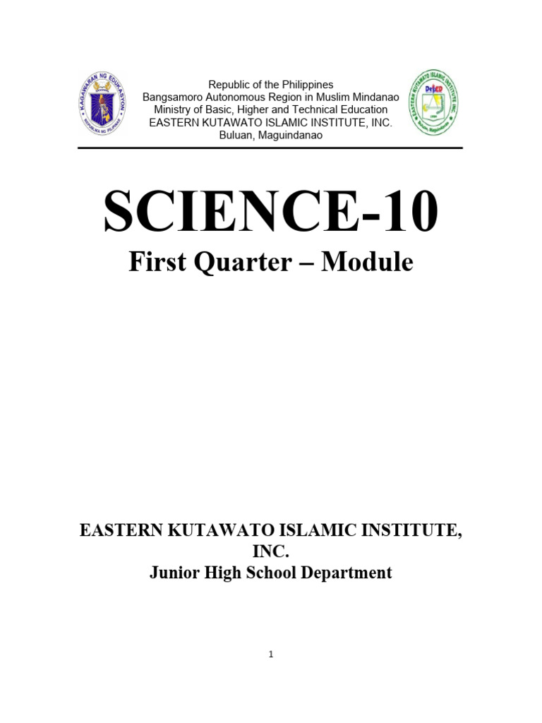 SCIENCE 10 1st Quarter | PDF | Plate Tectonics | Volcano