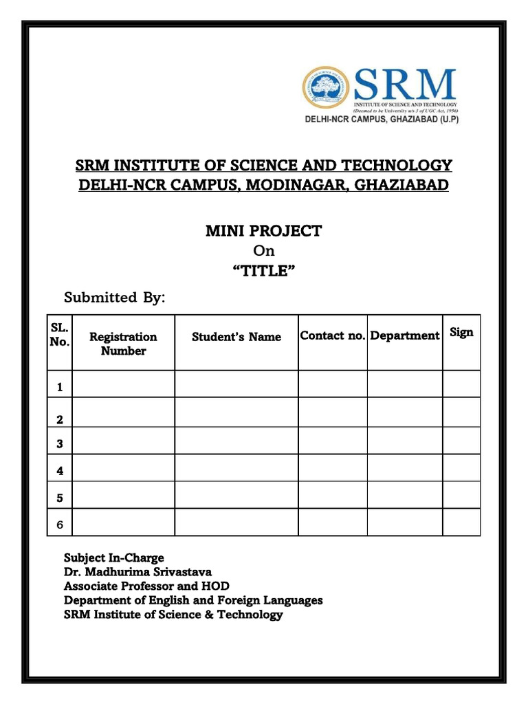 Finall Mini Project Format | PDF | Career & Growth | Business